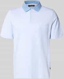 Maerz Regular Fit Poloshirt mit Strukturmuster und Brusttasche