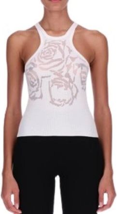 Ermanno Scervino Femme, Tops, Blanc, Taille: 40 FR D&eacute;bardeur c&ocirc;tel&eacute;