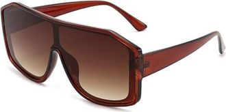 Generic Lunettes De Soleil Dext&eacute;rieur &Agrave; Monture Large For Hommes Et Femmes, For Les Vacances, D&eacute;placements, Le Sport(Brown)