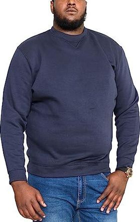 Duke London ROCKFORD RAS DE COU COTON POLYESTER POLAIRE SWEAT-SHIRT (1616) TAILLE 1XL TO 8XL, NOIR, GRIS ET MARINE - Bleu marine, XXL