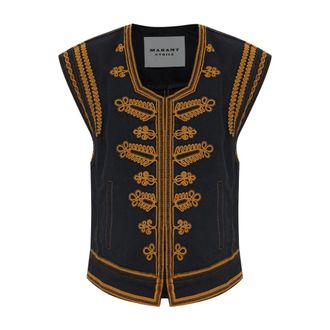 Isabel Marant Edmee Denim Vest - - Jackets - Damen - Blau - XS