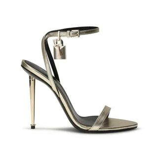 Tom Ford Femme, Chaussures, Jaune, Taille: 37 EU Sandales &agrave; Talons Aiguilles en Cuir de Ch&egrave;vre avec Finition