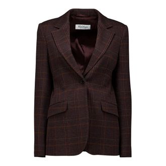 Max Mara Plaid Blazer - - Jackets - Damen - Braun - S