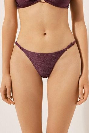 Calzedonia Tanga-bikinihose Golden Glow Bordeaux