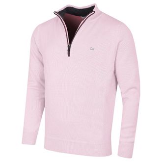 Calvin Klein Herren 1/2 Zip CK Golf Pullover - Rosa - XXXXXL