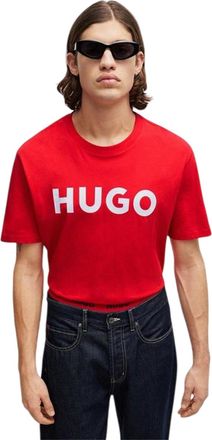 HUGO BOSS Hugo - Dulivio T-Shirt f&uuml;r Herren (Rot/Wei&szlig;)