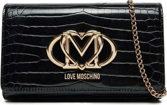 Love Moschino Damen Jc4047pp1mle100a Schultertasche, Schwarz