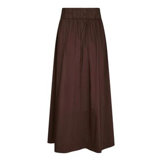 Neo Noir Schokoladenbraunes Popelinhemd - - Skirts - Damen - Braun - M