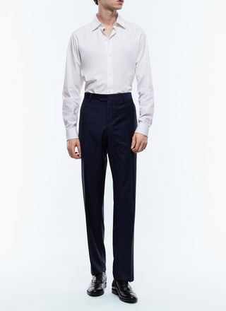 Fursac Pantalon grande taille en serge de laine - Taille 47 - Homme