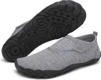 Mishansha Herren Damen Badeschuhe Atmungsaktiv Schnell Trocknend Aquaschuhe Unisex Sommer Wasserschuhe für Outdoor Sports, Aschgrau 41 EU