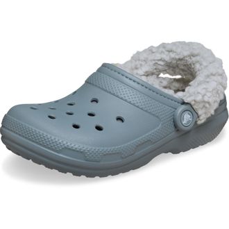 Crocs Unisex Classic Fleece Lined Clog Holzschuh, Beton, 36 EU