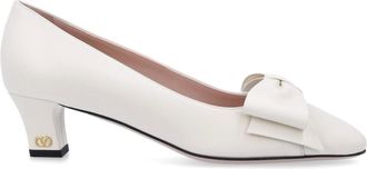 Valentino Garavani Femme, Chaussures, Blanc, Taille: 38 1/2 EU Bowow Pump T45