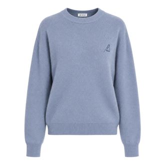 Akep Bestickter Pullover mit Rundhalsausschnitt - - Knitwear - Damen - Blau - L