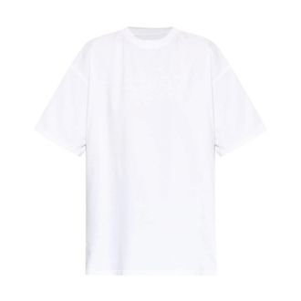 Maison Margiela T-shirt col rond - Femme - Tops - Blanc - Taille: 36 FR