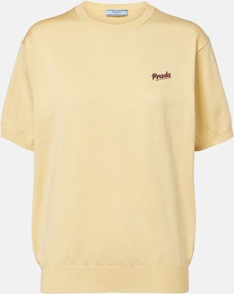 Prada Top en soie m&eacute;lang&eacute;e