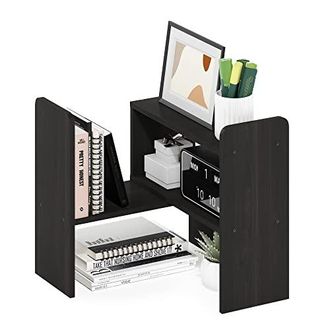 Furinno Classic Organisateur de Rangement pour Bibliothèque de Bureau pour Dournitures de Maison et de Bureau, Expresso