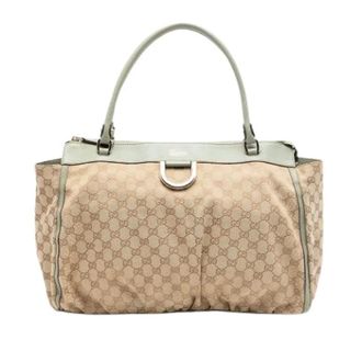 Gucci Pre-owned Vintage Canvas Tote Bag - Femme - Pre-owned - Beige - Taille: ONE Size