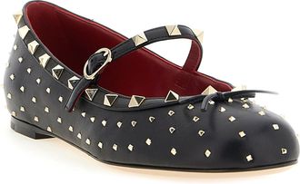 Valentino Garavani Rockstud Ballet Flat - Black