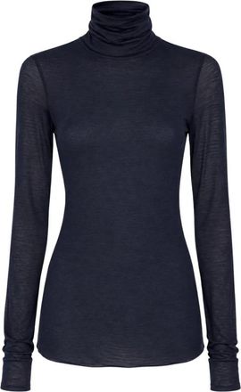 Liviana Conti L6Wh17N080 Rollkragenpullover - - Knitwear - Damen - Blau - M