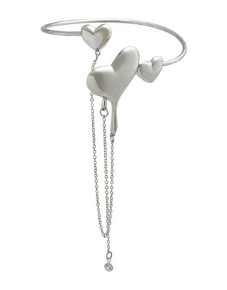 8 by YOOX RIGID MULTIPLE HEARTS AND CHAINS ARM BRACELET