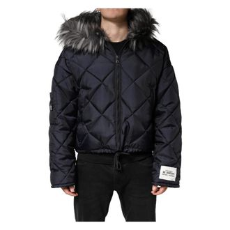 Dolce & Gabbana Gesteppte Jacke - - Jackets - Herren - Schwarzk - 2XL