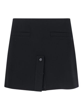 Courr&egrave;ges Jupe Midi - Noir