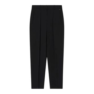 A|X Armani Exchange Flie&szlig;ende Schwarze Hose Gerades Bein - - Trousers - Damen - Schwarzk - XS