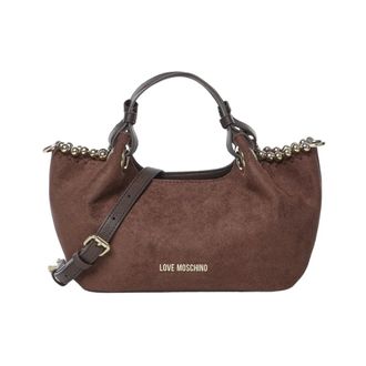 Love Moschino Sac &agrave; main avec poign&eacute;e sup&eacute;rieure - Femme - Sacs - Brun - Taille: ONE Size