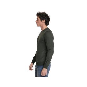 Gran Sasso Runde Nackenflaschenpullover - - Knitwear - Herren - Gr&uuml;n - 3XL