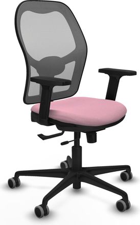 Piqueras y Crespo Schreibtischstuhl mit Rollen in Rosa Jorquera mit 2D-Armen, h&ouml;henverstellbare Lendenwirbelst&uuml;tze, ausgestattet mit Syncro/Traslack und Schaumstoff, Gr