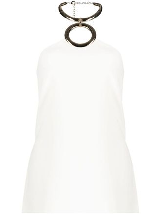 Elie Saab haut &agrave; d&eacute;tail de collier - Blanc