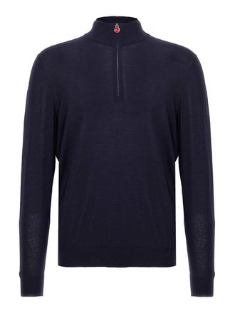Kiton Cardigan - Bleu