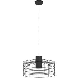 Eglo Suspension Eglo Milligan 1xE27 Noir 480mm