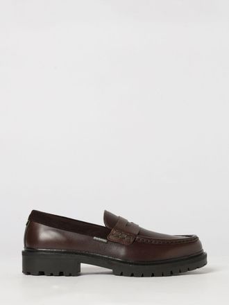 Barbour Mocassins penny Croxton en cuir avec plateau relev&eacute;