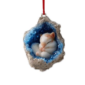 Generic Niedliche Tier-Weihnachtsbaumschmuck, Acryl-Baumspitzen für Festliche Dekoration - Anhänger für Neujahr und Weihnachtsbaumschmuck, haltbare Festliche 