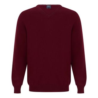 Fedeli Homme, Pulls, Rouge, Taille: XL Pull Cachemire Doux Bordeaux