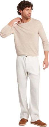 Ted Baker Pullover f&uuml;r Herren, Rundhalsausschnitt, Leinen-Mischung (Braungrau)