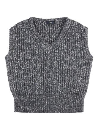 Fay d&eacute;bardeur &agrave; col v - Bleu