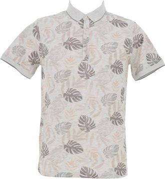 Teddy Smith Polo Homme Pasy 2 MC Blanc Ivoire Chine/Floral Taille M