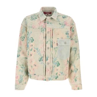 Junya Watanabe Bestickte Jacke mit Blumenprint - - Jackets - Herren - Mehrfarbig - M