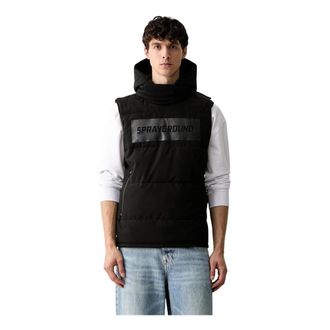 Sprayground Gesteppte Kapuzenweste - - Jackets - Herren - Schwarzk - M