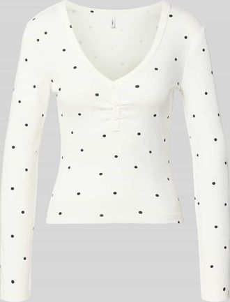 Only Regular Fit Langarmshirt aus Baumwoll-Mix Modell FENJA