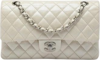 Chanel Sac bandouli&egrave;re classique double rabat Pre-owned - Femme - Pre-owned - Blanc - Taille: ONE Size