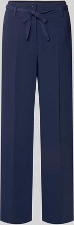 More & More Hose mit Bindeg&uuml;rtel und B&uuml;gelfalten