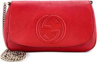 Gucci Soho Chain Leather Medium crossbody bag - Rot