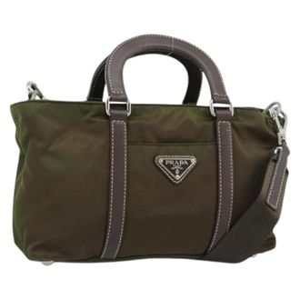 Prada Sac &agrave; main vintage doccasion - Femme - Pre-owned - Vert - Taille: ONE Size
