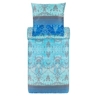 Bassetti ORTIGIA Bettwäsche, Baumwolle, TÜRKIS, 155x220