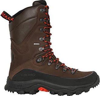 Viking Viking Mixte Villrein De Luxe Tall GTX Chaussures de Marche, Marron foncé et Rouge, 46 EU