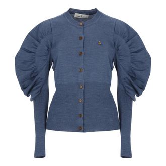 Vivienne Westwood Eli Cardigan - Femme - Pulls - Bleu - Taille: 40 FR