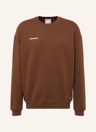 Mammut Mammut Midlayer-Pullover Base Ml Crew Neck Mini Logo braun